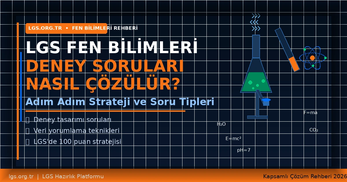 LGS Fen Bilimleri Deney Soruları Nasıl Çözülür? (2026 Rehberi) - Liseler